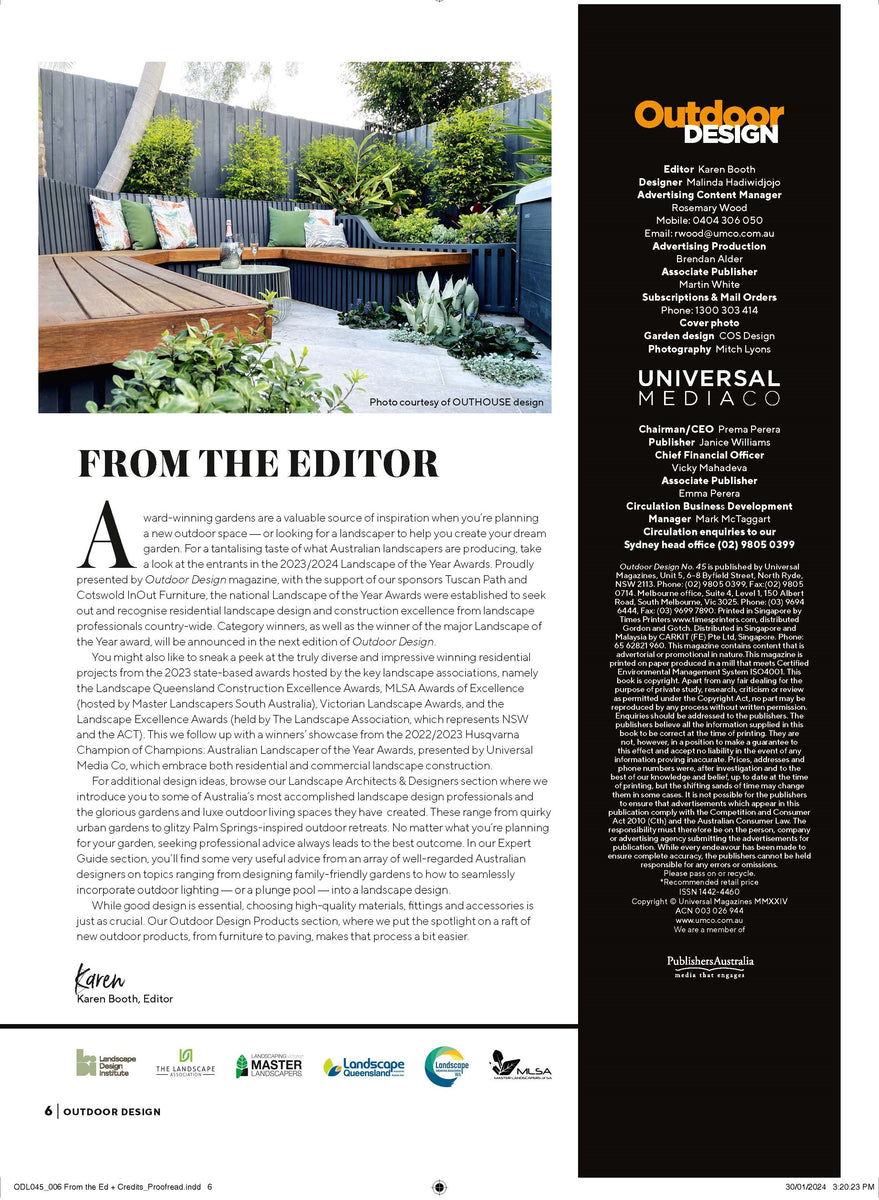 Outdoor Design Magazine Issue 45 | Universal Shop AU