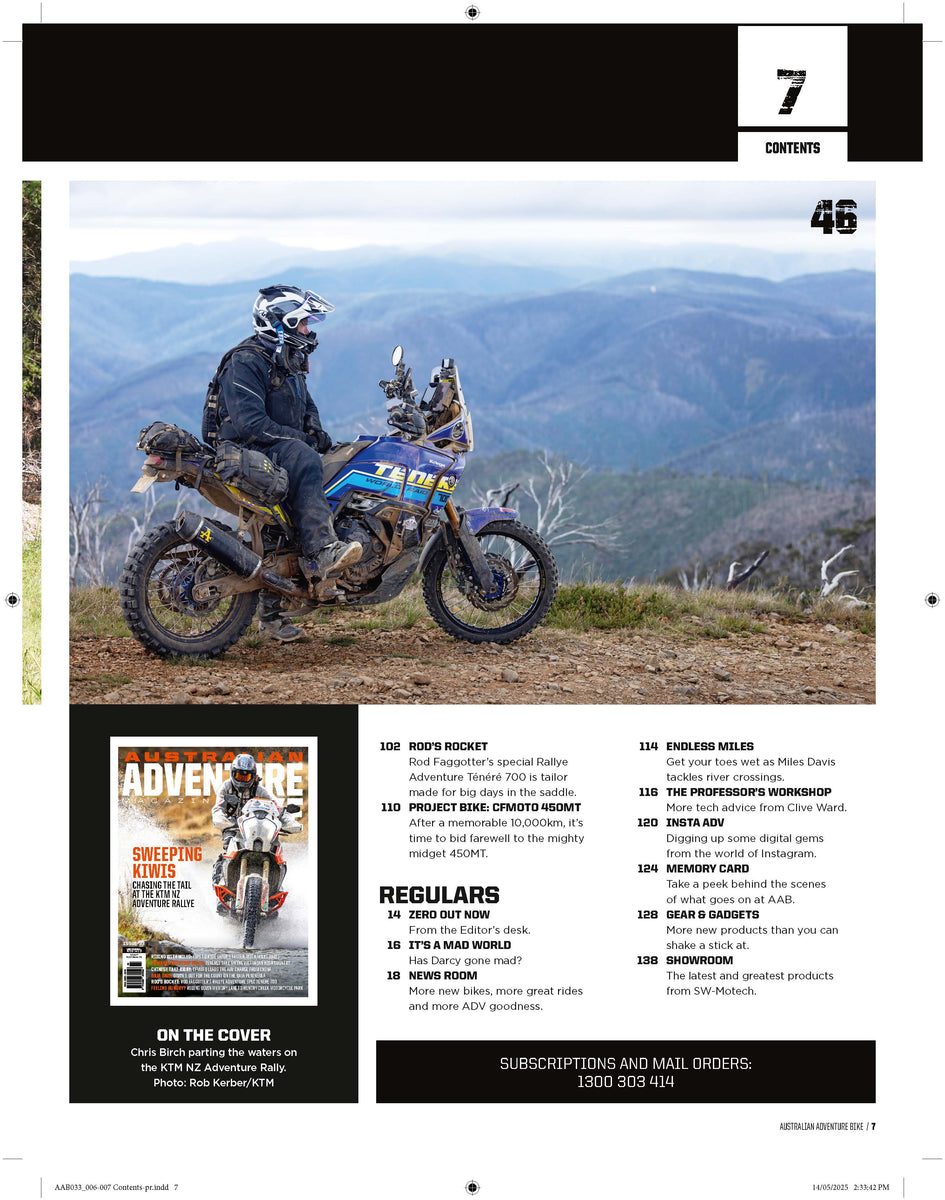 Australian Adventure Bike Magazine Issue 33 | Universal Shop AU