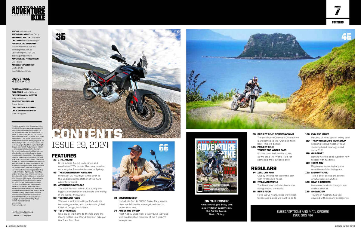 Australian Adventure Bike Magazine Issue 29 | Universal Shop AU