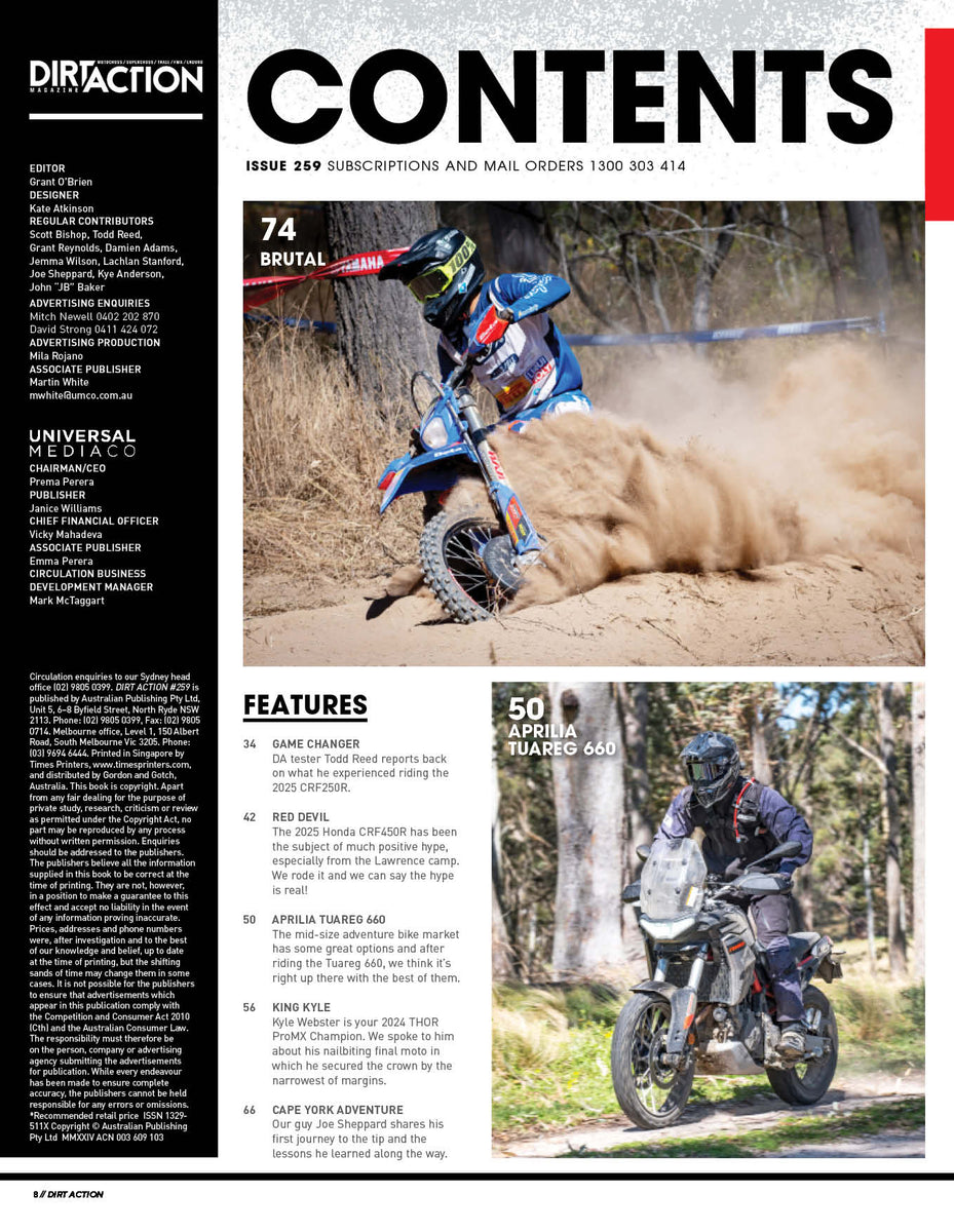 Dirt Action Magazine Issue 259 | Universal Shop AU