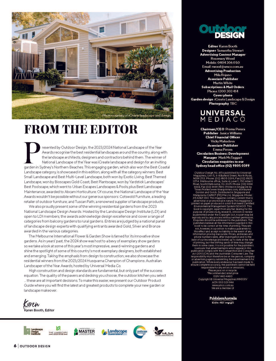 Outdoor Design Magazine Issue 46 | Universal Shop AU