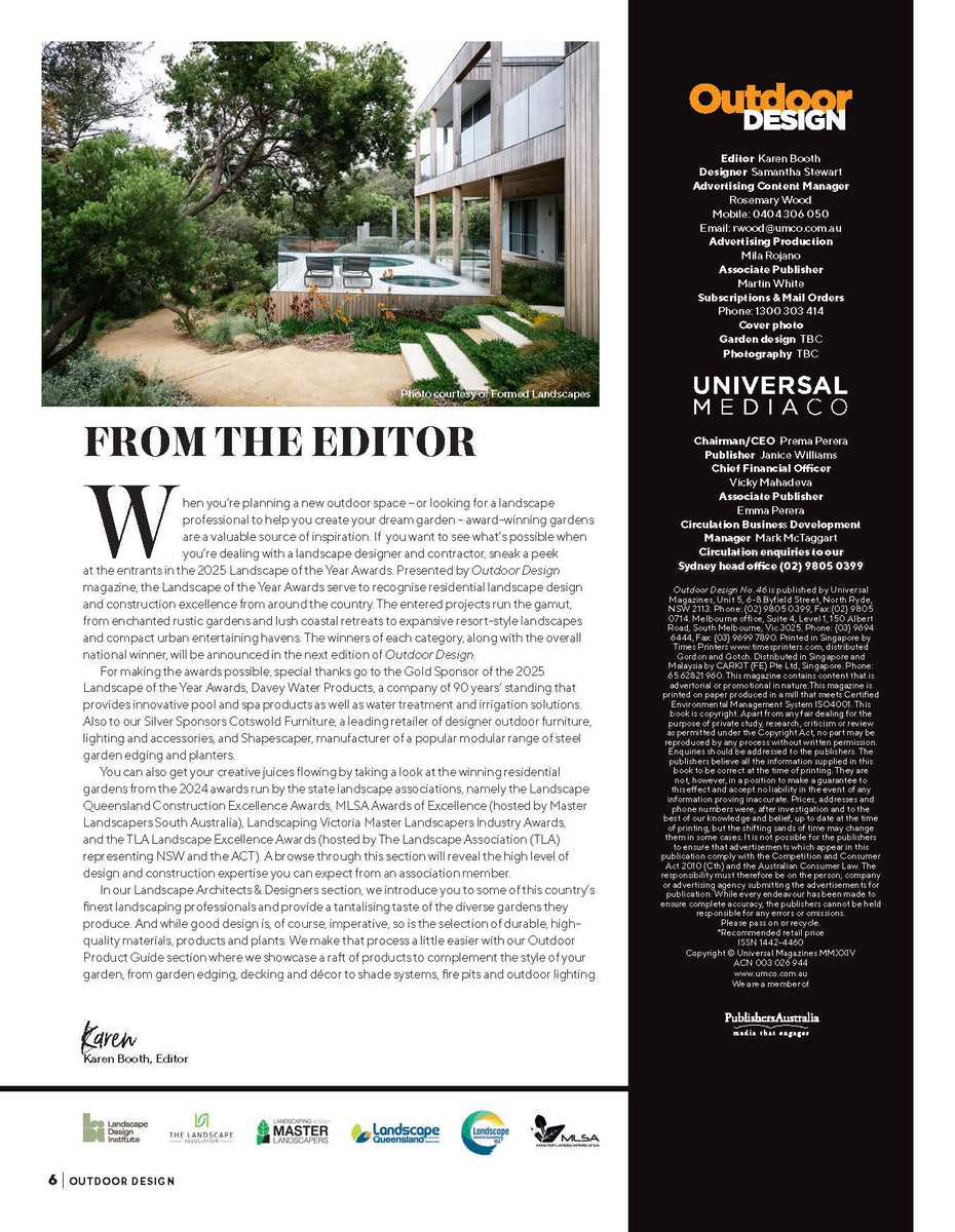 Outdoor Design Magazine Issue 47 | Universal Shop AU