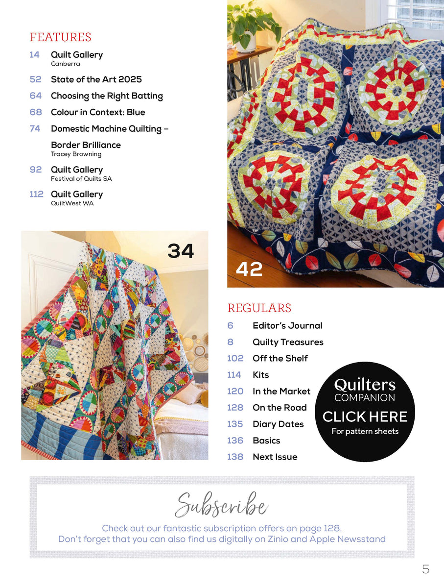 Quilters Companion Magazine Issue 136 | Universal Shop AU