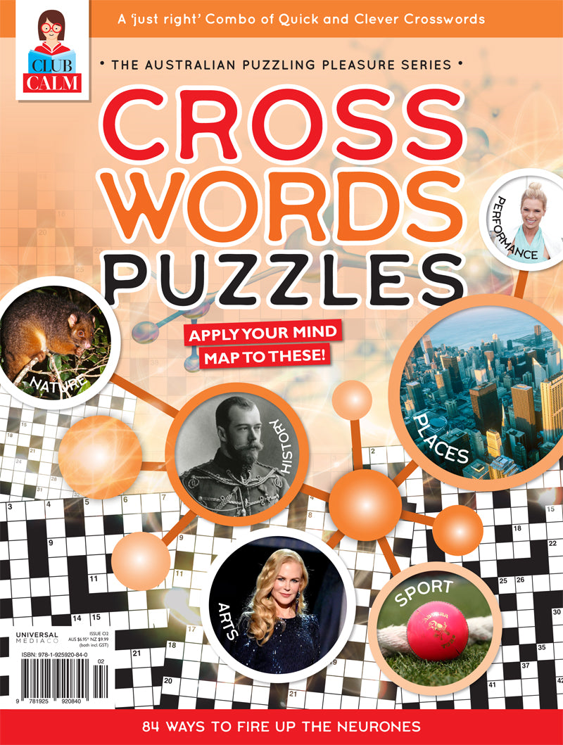 Puzzle Brain by Club Calm Cross Words #2 | Universal Shop AU
