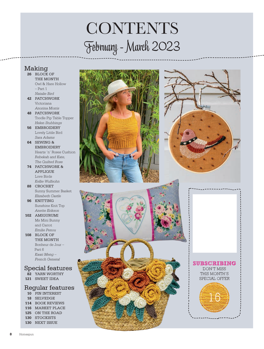 Homespun Magazine Issue 24.1 Default Title | Universal Shop AU